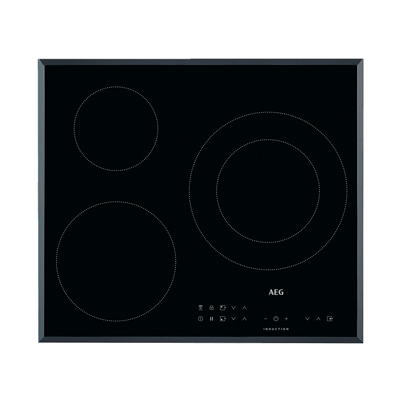 Encimera Inducción AEG IKB63302FB. 3 zonas. Negro. acabado biselado Encimera Inducción AEG IKB63302FB. 3 zonas. Negro. acabado biselado